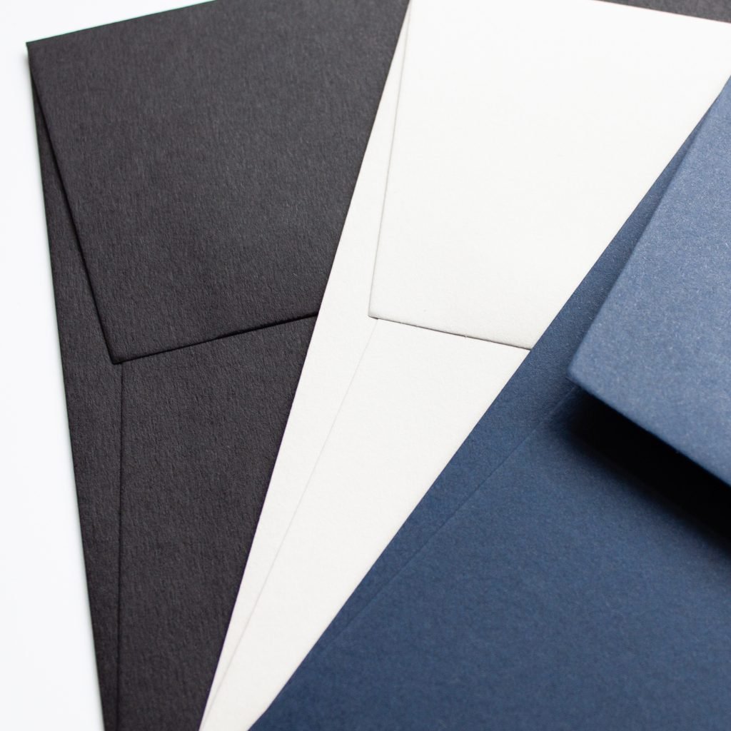 Luxury Ebony Black Envelopes - Jellypress Wedding Stationery