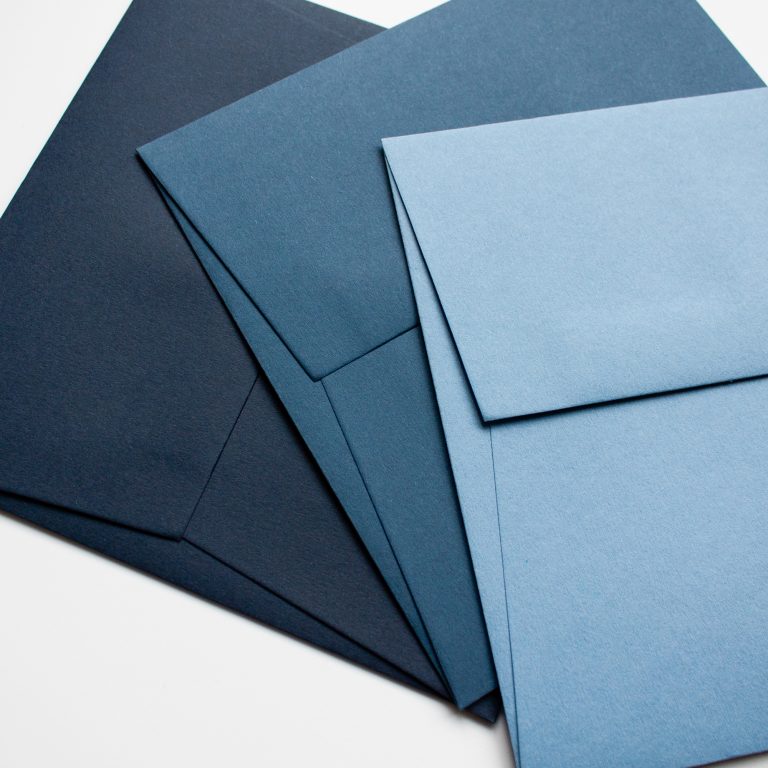 Luxury Imperial Blue Envelopes - Jellypress Wedding Stationery