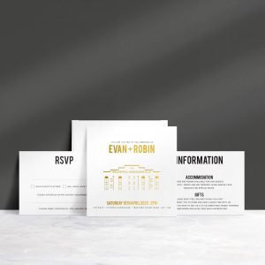 The Venue Collection - Victoria Warehouse Wedding Invitation - Jellypress